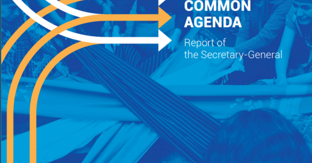 Our Common Agenda - Report of the Secretary-General | JPIC Learning Hub